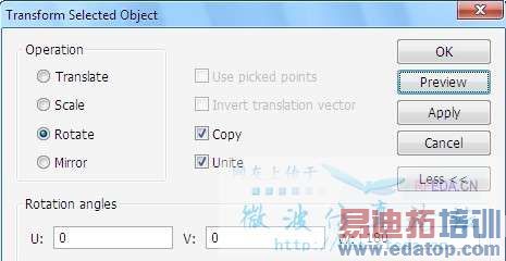 CST MWS建模中，镜像旋转的中心点怎么改-硬件总监笔记